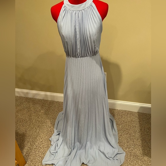 H by Halston | Dresses | Halston Long Blue Formal Dress | Poshmark